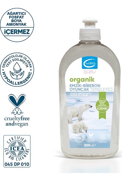 The Lifeco Baby Organik Biberon, Emzik ve Oyuncak Temizleyici 500 ml The Lifeco Baby Organik Biberon, Emzik ve Oyuncak Temizleyici 500 ml