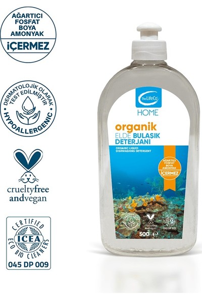 TheLifeCo Home Organik Elde Bulaşık Deterjanı 500 ml Portakal TheLifeCo Home Organik Elde Bulaşık Deterjanı 500 ml Portakal