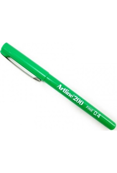 Artline 200 Fineliner Ince Uçlu Yazı ve Çizim Kalemi 0.4 mm Yeşil Artline 200 Fineliner Ince Uçlu Yazı ve Çizim Kalemi 0.4 mm Yeşil