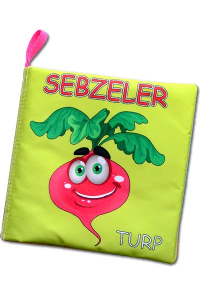 Tox Sebzeler Sessiz Kumaş Kitap - Bez Kitap