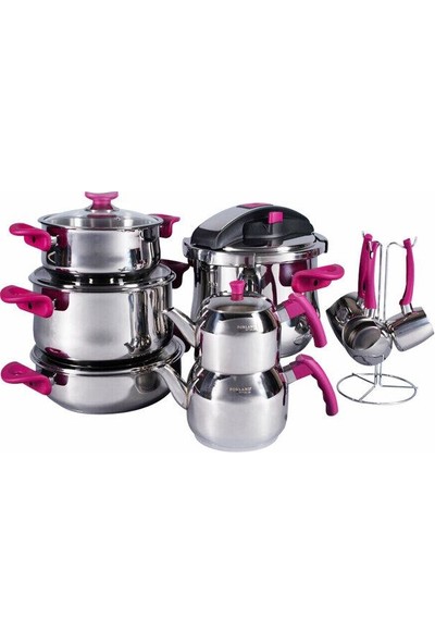 Porland Çeyiz Seti Luxry 16 Parça Vişne