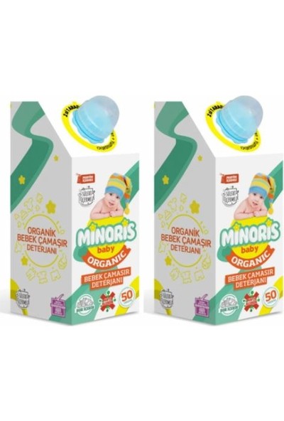 Minoris Baby Organik Bebek Çamaşır Deterjanı 2'li Set