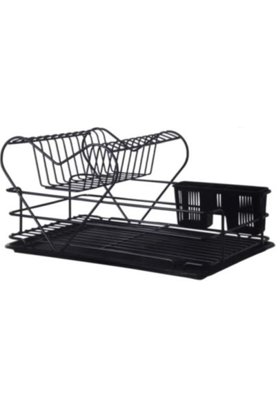 Acar 31 x 46 cm Siyah Krom Kalpli Katlı Bulaşık Sepeti 16994 Acar 31 x 46 cm Siyah Krom Kalpli Katlı Bulaşık Sepeti 16994