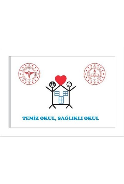 Doruk Temiz Okul Sağlıklı Okul Bayrağı 70 x 105 cm