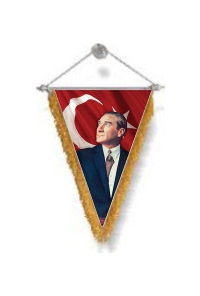 Doruk Atatürk Saçaklı Flama 20 x 30 cm Doruk Atatürk Saçaklı Flama 20 x 30 cm