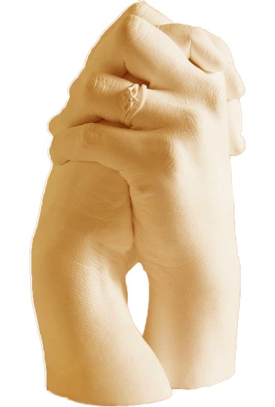 Küçük İzler Aljinat ile 3 Boyutlu Sevgiliye El İzi Heykeli Kalıp Seti Küçük İzler Aljinat ile 3 Boyutlu Sevgiliye El İzi Heykeli Kalıp Seti