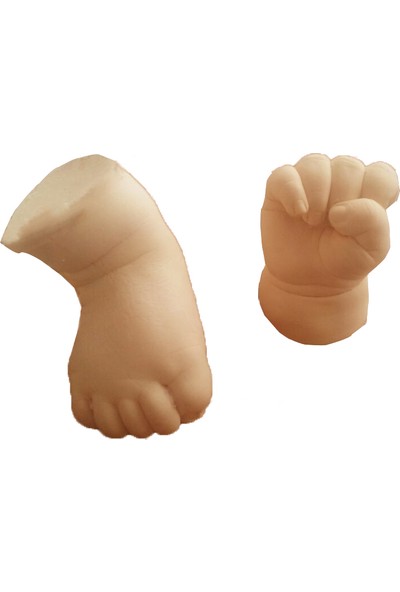 Küçük İzler Aljinat ile 3 Boyutlu Bebek El-Ayak İzi Heykeli Kalıp Seti Küçük İzler Aljinat ile 3 Boyutlu Bebek El-Ayak İzi Heykeli Kalıp Seti