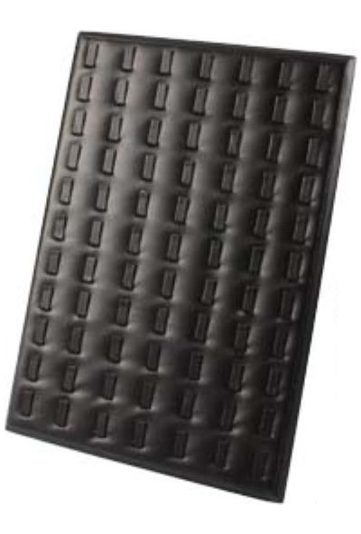 Aydın Dekor Dikine Deri Siyah Tırnaklı Yüzük Standı