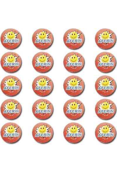 Hediye Panayırı Aferin Öğrenci Rozeti 20'li
