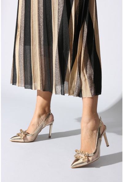 Rovigo Plus Altın Kadın Stiletto