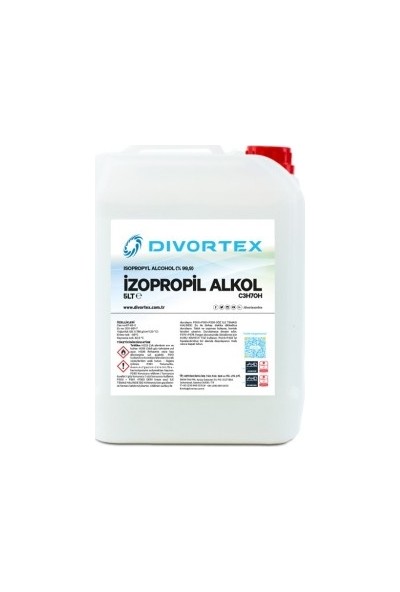 Divortex Ipa Izopropil Alkol C3H70H 5 lt 3.94 kg