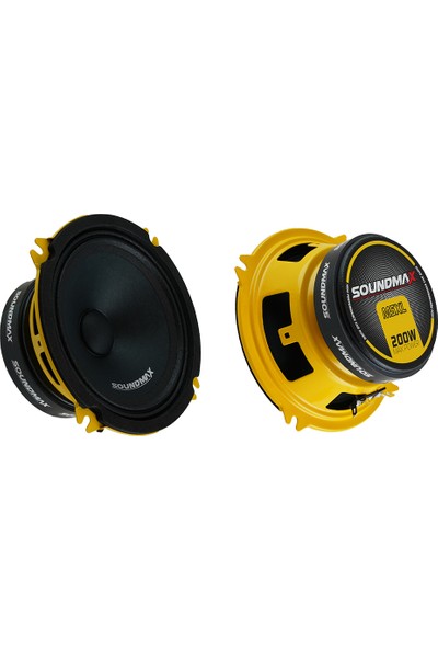 Soundmax Oto Hoparlör 200W 13 cm Midrange 2 Adet Soundmax SX-M5XL Soundmax Oto Hoparlör 200W 13 cm Midrange 2 Adet Soundmax SX-M5XL