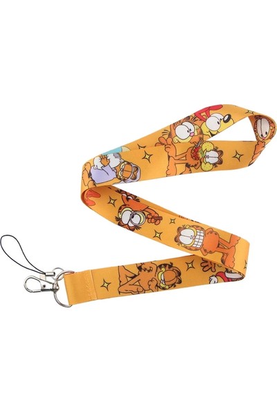 Kürkçü Garfield Boyun Askı Ipi Turuncu