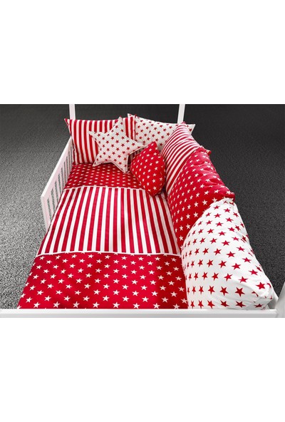 Kanz Armonny Montesorri Uyku Seti Kırmızı 90 x 190 cm
