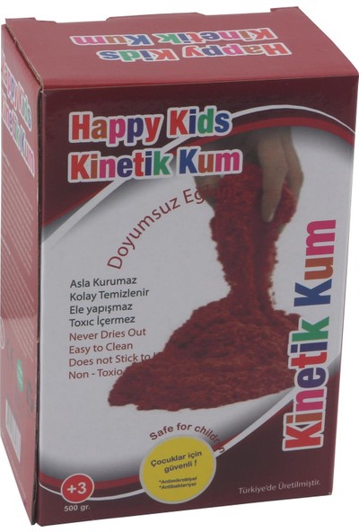 Happy Kids Kırmızı Kinetik Kum 500 gr Paket Happy Kids Kırmızı Kinetik Kum 500 gr Paket