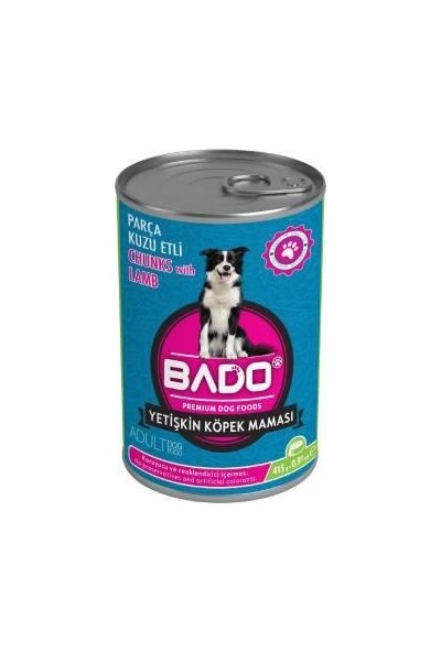 Bado Yetişkin Köpek Maması Parça Kuzu Etli 415 gr Bado Yetişkin Köpek Maması Parça Kuzu Etli 415 gr