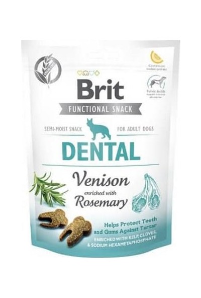 Brit Functional Snack Dental Geyik Etli ve Biberiyeli Köpek Ödül Maması 150 gr Brit Functional Snack Dental Geyik Etli ve Biberiyeli Köpek Ödül Maması 150 gr