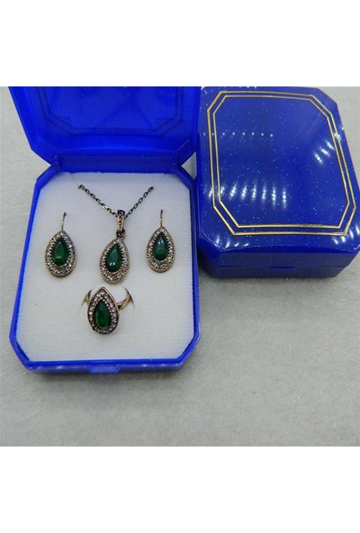 Yek Store Kolye Küpe Yüzüklü Set