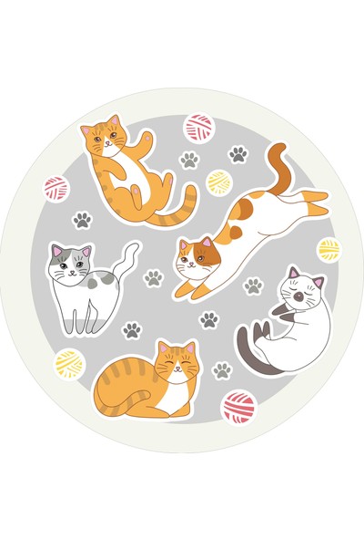 Soley Lateks Süngerli Daire Çocuk Odası Halısı 90 x 90 cm