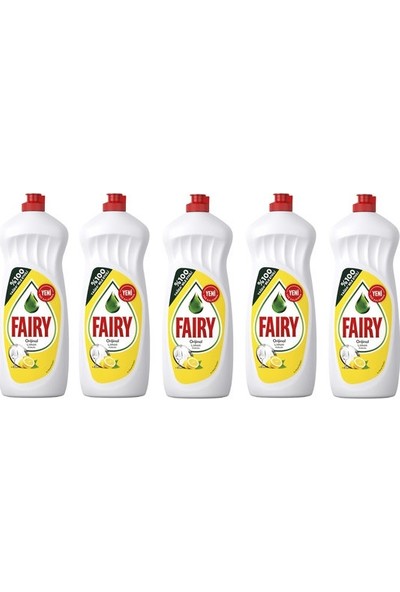Fairy Sıvı Bulaşık Deterjanı Limon 650 ml x 5 Adet Fairy Sıvı Bulaşık Deterjanı Limon 650 ml x 5 Adet