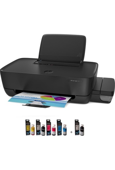Hp 115 Tanklı Yazıcı 2LB19A + Photoink 5'li Mürekkep Set