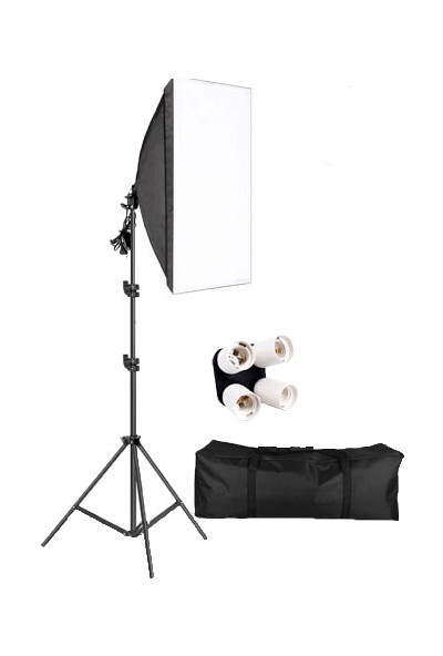 SaRa Softbox 50 x 70 cm Paraflaş 4 Duylu Sürekli Işık 200 cm Ayak Tek Set SaRa Softbox 50 x 70 cm Paraflaş 4 Duylu Sürekli Işık 200 cm Ayak Tek Set