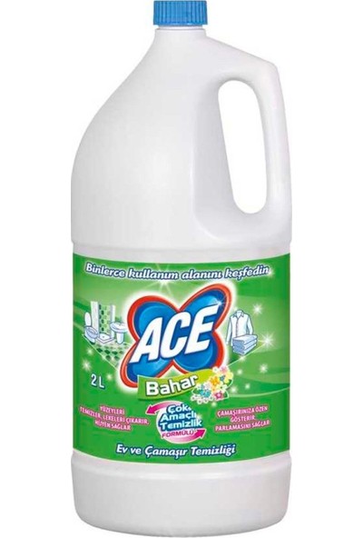 Ace Çamaşır Suyu Bahar Kokulu 2 lt kk Ace Çamaşır Suyu Bahar Kokulu 2 lt kk