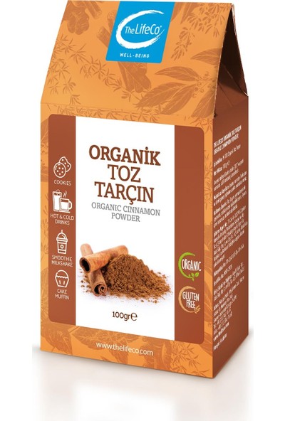 The LifeCo Organik Toz Tarçın 100 gr