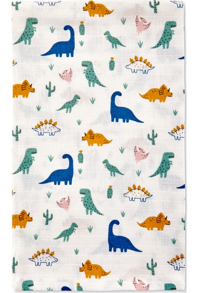Babyjem Müslin Çok Amaçlı Örtü Dino 90 x 110 cm Babyjem Müslin Çok Amaçlı Örtü Dino 90 x 110 cm