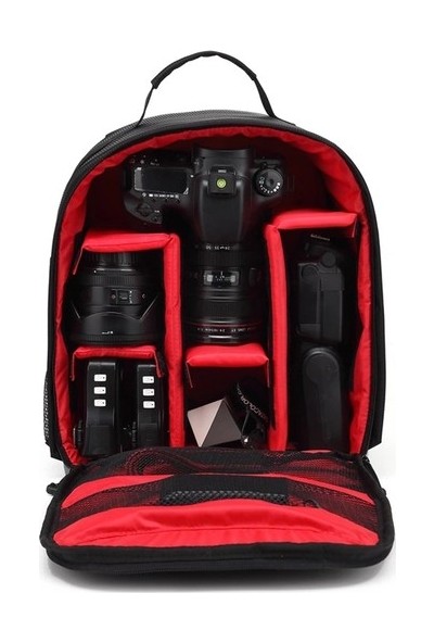 SaRa Canon Dslr Fotoğraf Makinesi İçin Çift Askılı Sırt Çantası SaRa Canon Dslr Fotoğraf Makinesi İçin Çift Askılı Sırt Çantası