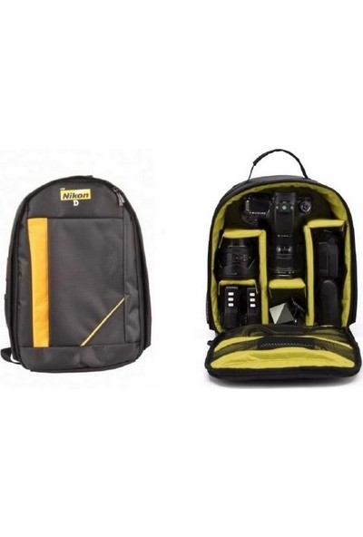 SaRa Nikon Dslr Fotoğraf Makinesi İçin Çift Askılı Sırt Çantası SaRa Nikon Dslr Fotoğraf Makinesi İçin Çift Askılı Sırt Çantası
