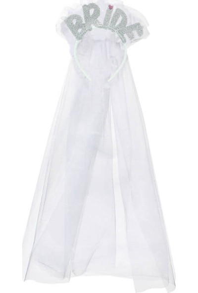 Süsle Bebek & Parti Bekarlığa Veda Partisi, Bride Tüllü Taç, Gümüş Süsle Bebek & Parti Bekarlığa Veda Partisi, Bride Tüllü Taç, Gümüş