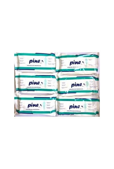 Pine Vücut Temizleme Havlusu 52'li 6'lı Paket