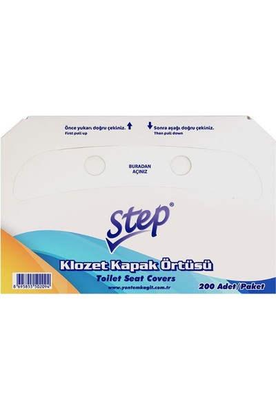Step Klozet Kapak Örtüsü 200'lü
