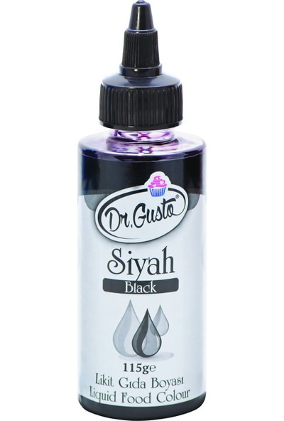 Dr Gusto Sıvı Gıda Boyası 115 gr Siyah