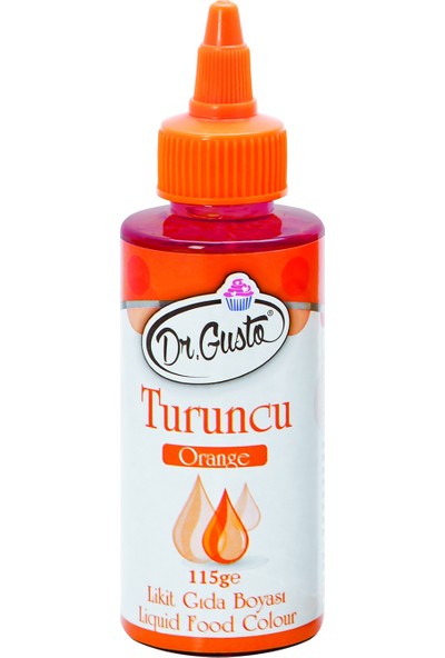 Dr Gusto Sıvı Gıda Boyası 115 gr Turuncu