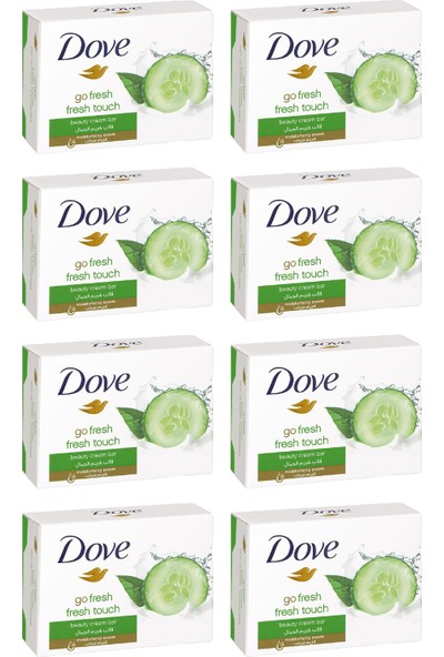 Dove Cream Bar Salatalık ve Yeşil Çay Ferahlığı Katı Sabun 100 gr 8 Paket Dove Cream Bar Salatalık ve Yeşil Çay Ferahlığı Katı Sabun 100 gr 8 Paket