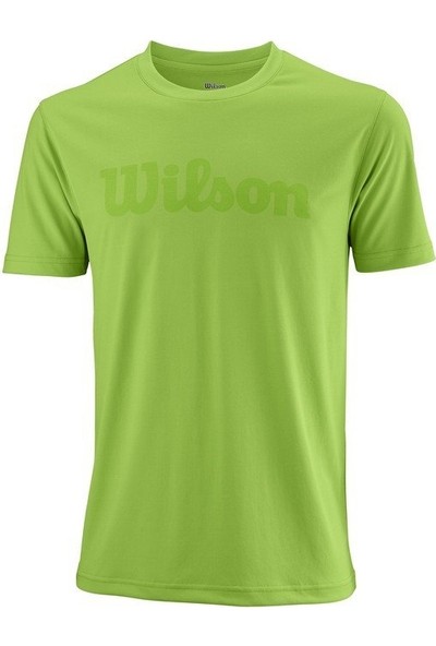 Wilson UWII Script Tech Tee Yeşil Erkek T-Shirt WRA770302 Wilson UWII Script Tech Tee Yeşil Erkek T-Shirt WRA770302