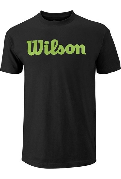 Wilson Script Cotton Tee Siyah Erkek T-Shirt WRA747810