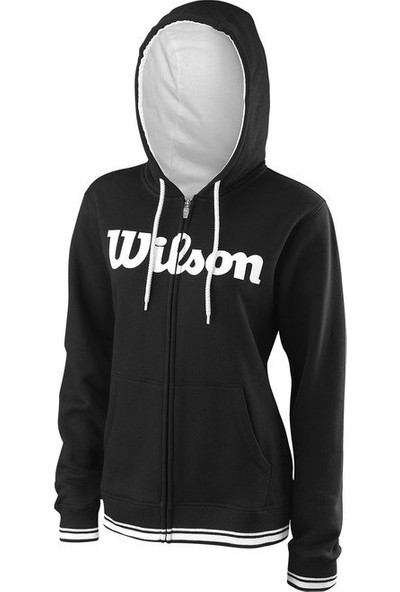 Wilson Team Script FZ Kadın Tenis Sweatshirt wra766701 Wilson Team Script FZ Kadın Tenis Sweatshirt wra766701