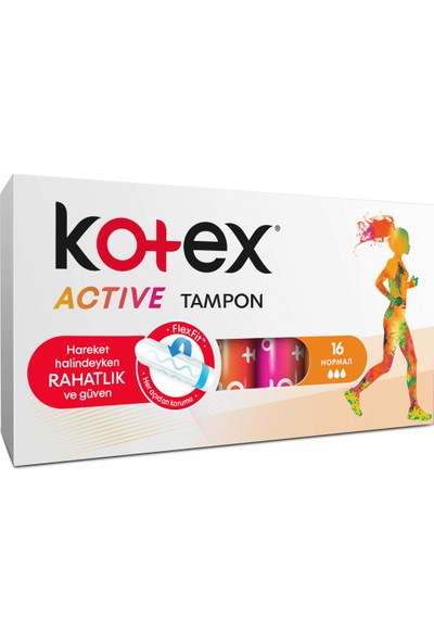 Kotex Active Tampon Süper 16'li Kotex Active Tampon Süper 16'li