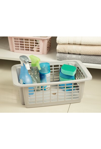 Madame Coco Freman Büyük Sepet - Gri Madame Coco Freman Büyük Sepet - Gri