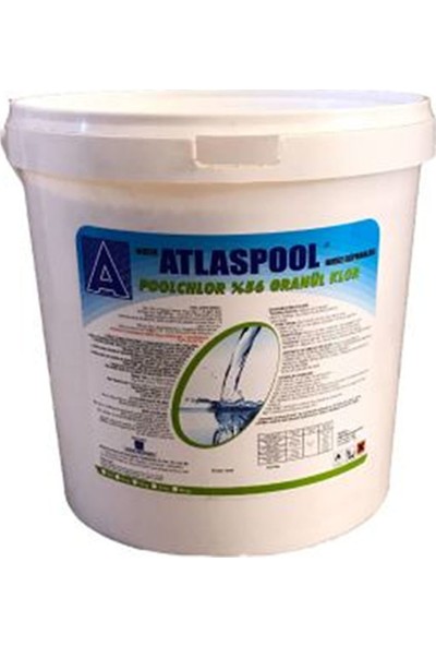 Atlaspool %56 Granül Havuz Suyu Kloru 10 kg Atlaspool %56 Granül Havuz Suyu Kloru 10 kg
