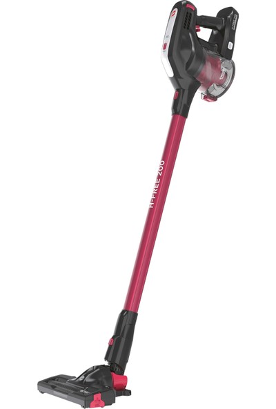 Hoover HFREE200 Single Cyclone Dikey Şarjlı Süpürge - [Siyah-Kırmızı]