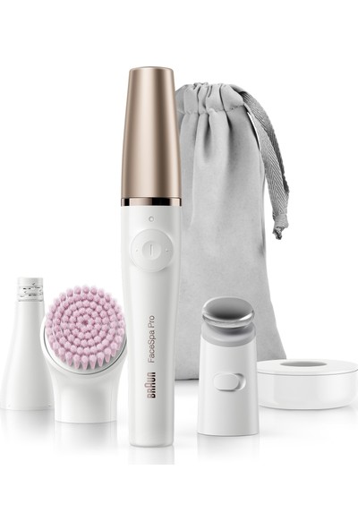 Braun FaceSpa Pro 912 Epilatör - Evde güzellik salonu güzelliği için 3'ü 1 arada yüz epilasyonu, canlandırma ve cilt bakımı sistemi Braun FaceSpa Pro 912 Epilatör - Evde güzellik salonu güzelliği için 3'ü 1 arada yüz epilasyonu, canlandırma ve cilt bakımı sistemi