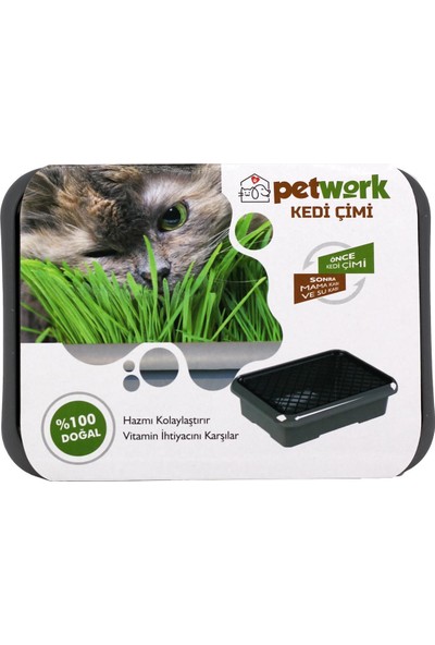 Petwork Kedi Çimi Gri