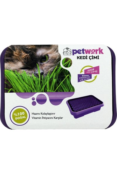 Petwork Kedi Çimi Mor