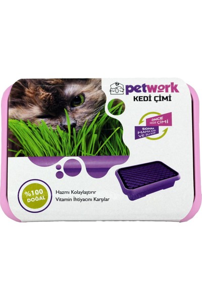 Petwork Kedi Çimi Pembe