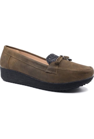 Ayakkabımood Crista Vizon Kadın Yazlık Babet Ayakkabı