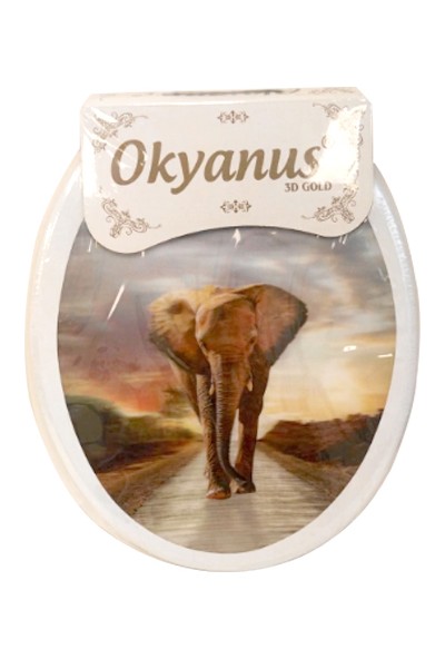 Harlem 3D Desen Görselli Yumuşak Süngerli Klozet Kapağı